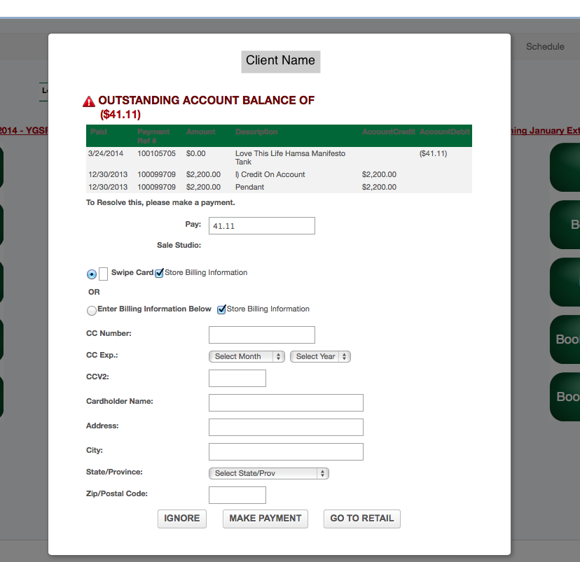 Resolving Negative Client Account Balances | Folk Yoga